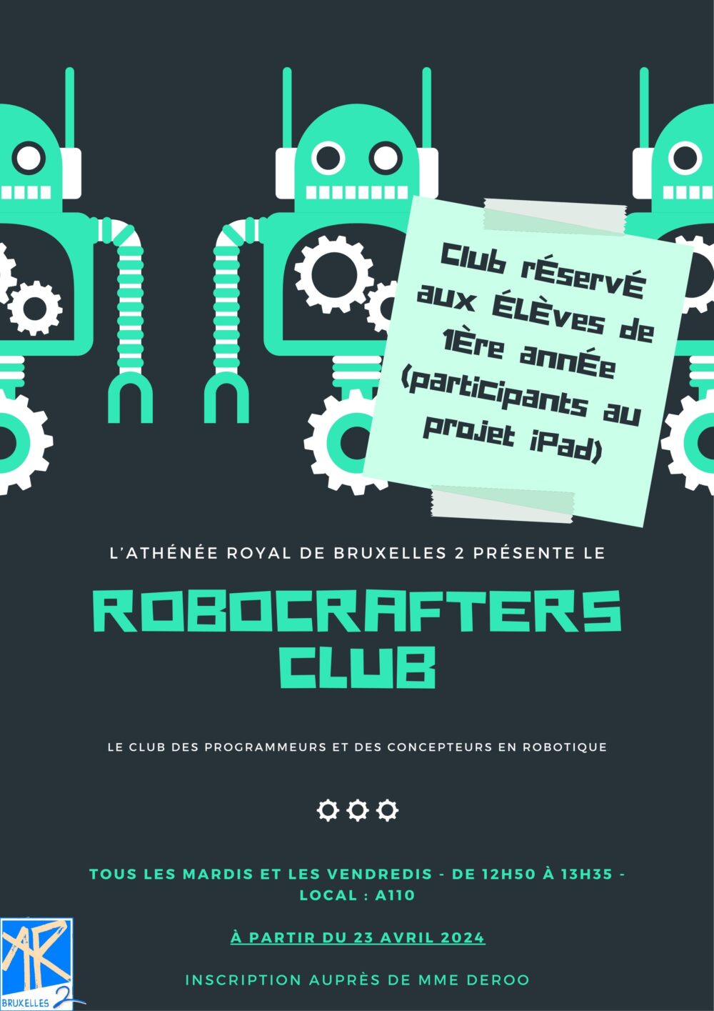 Le "Robocrafters club" - Athénée Royal de Bruxelles 2